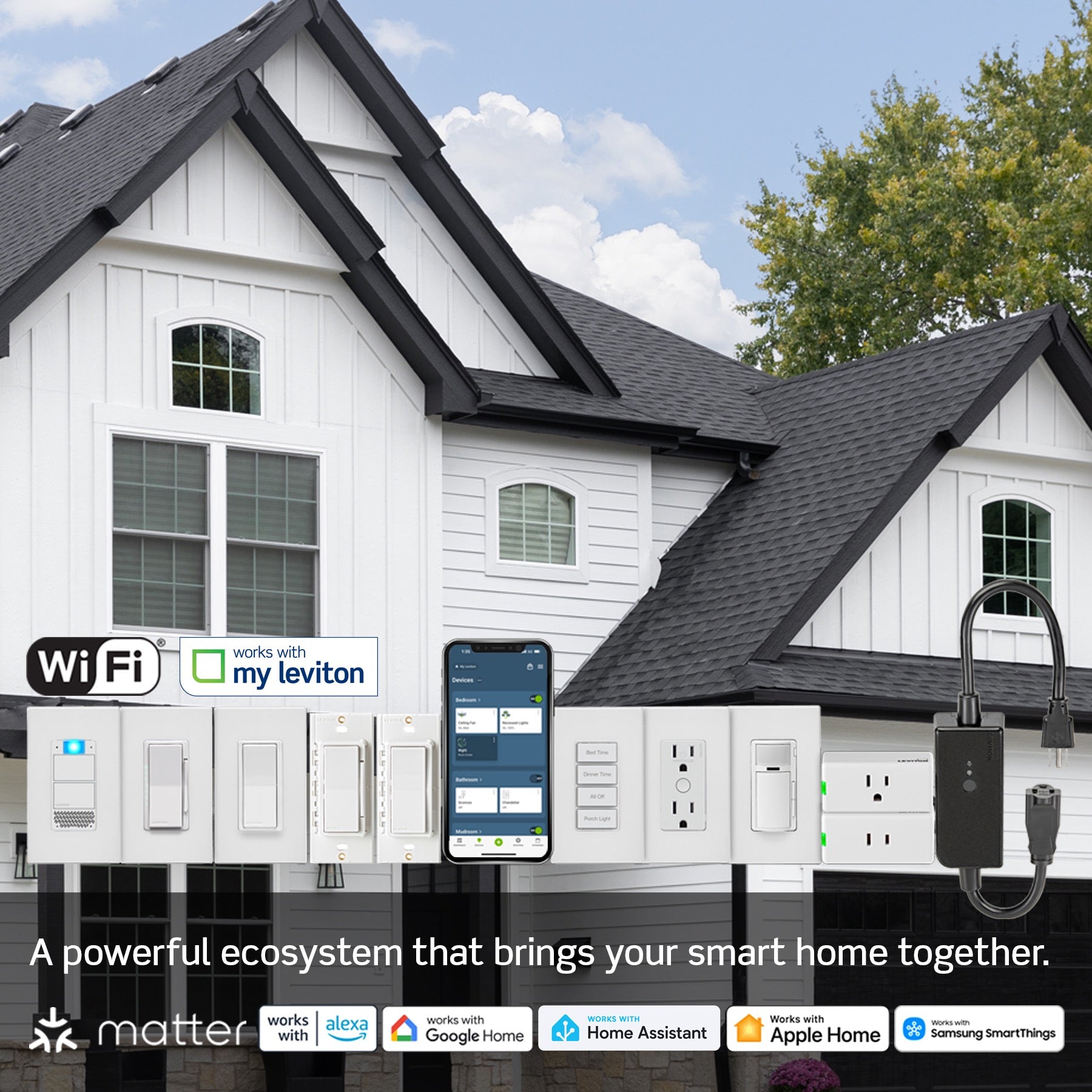 Decora Smart Switch, Wi-Fi, Works with Matter, Alexa, Google Assistant ...