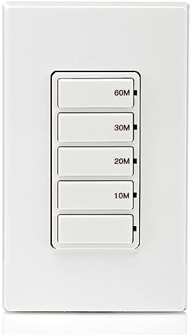 Decora In-Wall 60-Minute Countdown Timer Switch, 20A, 1 HP/16A Fan/Mot ...