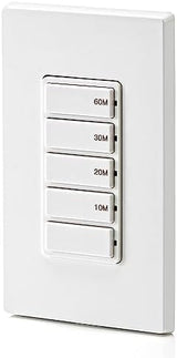 Decora In-Wall 60-Minute Countdown Timer Switch, 20A, 1 HP/16A Fan/Mot ...