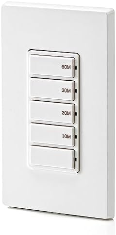 Decora In-Wall 60-Minute Countdown Timer Switch, 20A, 1 HP/16A Fan/Mot ...