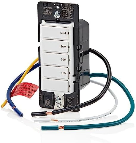 Decora In-Wall 60-Minute Countdown Timer Switch, 20A, 1 HP/16A Fan/Mot ...