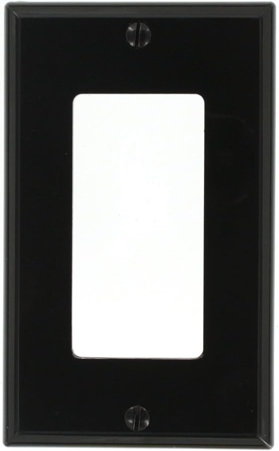 1-Gang Decora/GFCI Device Wallplate, Standard Size, Thermoplastic Nylo ...