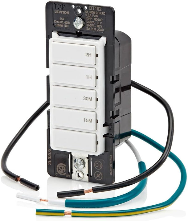 Countdown Timer Switch for bathroom household lights, 15-30 min, 1-2 h ...