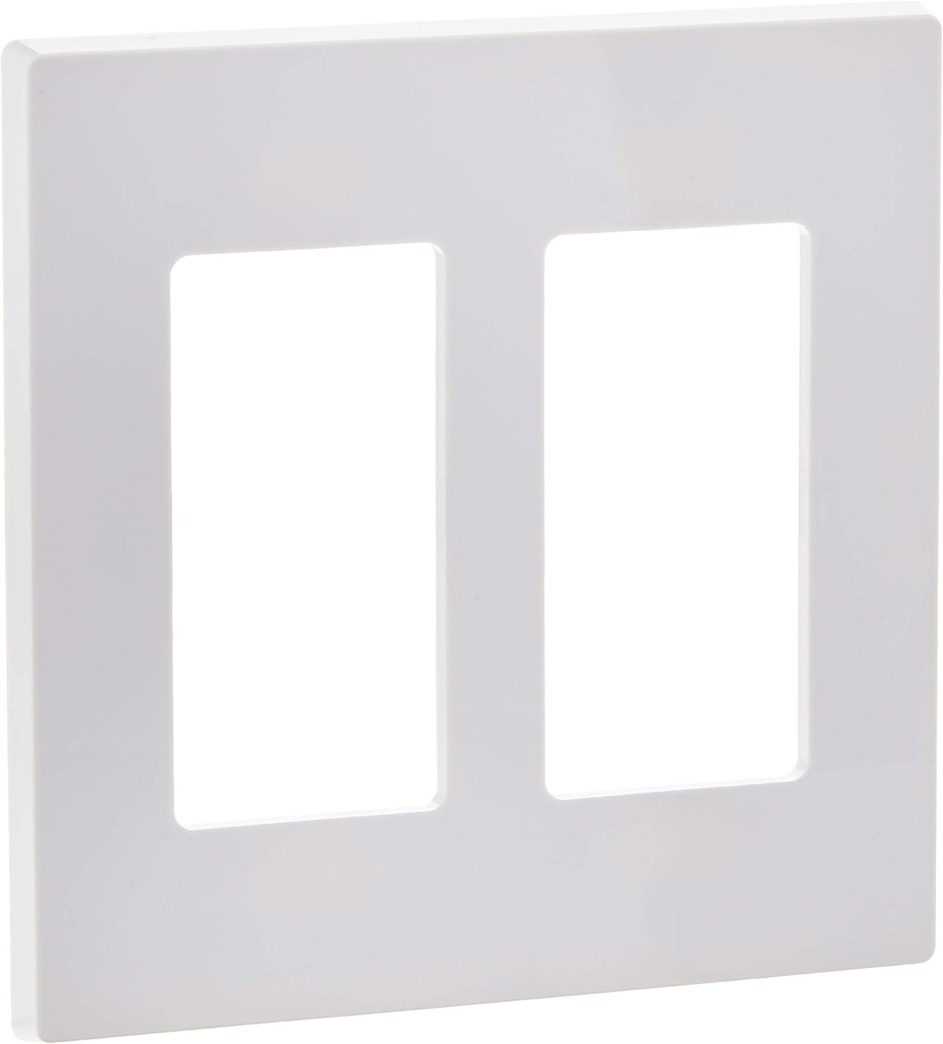 2-Gang Decora Plus Screwless Wallplate Polycarbonate, White, 80309-SW ...