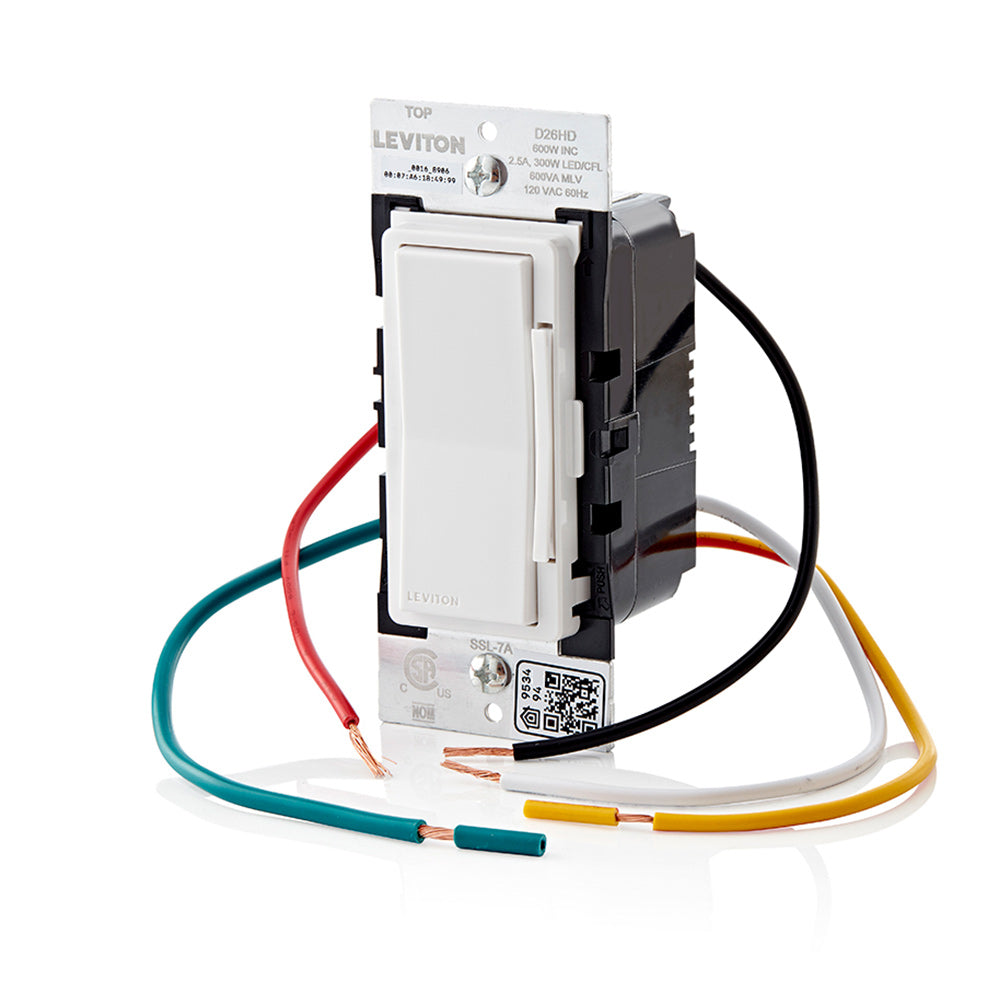 D26HD Decora Smart Dimmer Switch, Wi-Fi 2nd Gen, Neutral Wire Required ...