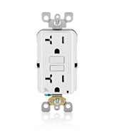 20 Amp SmartlockPro® Wi-Fi Certified Smart GFCI Receptacle/Outlet, Whi ...