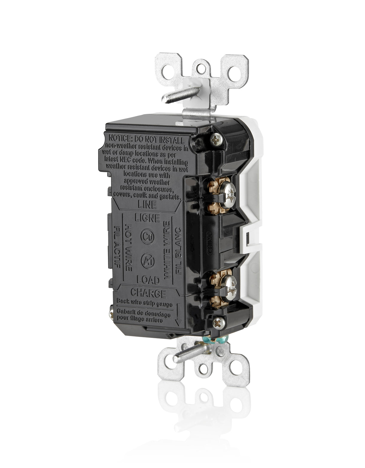 20 Amp SmartlockPro® Wi-Fi Certified Smart GFCI Receptacle/Outlet, Whi ...