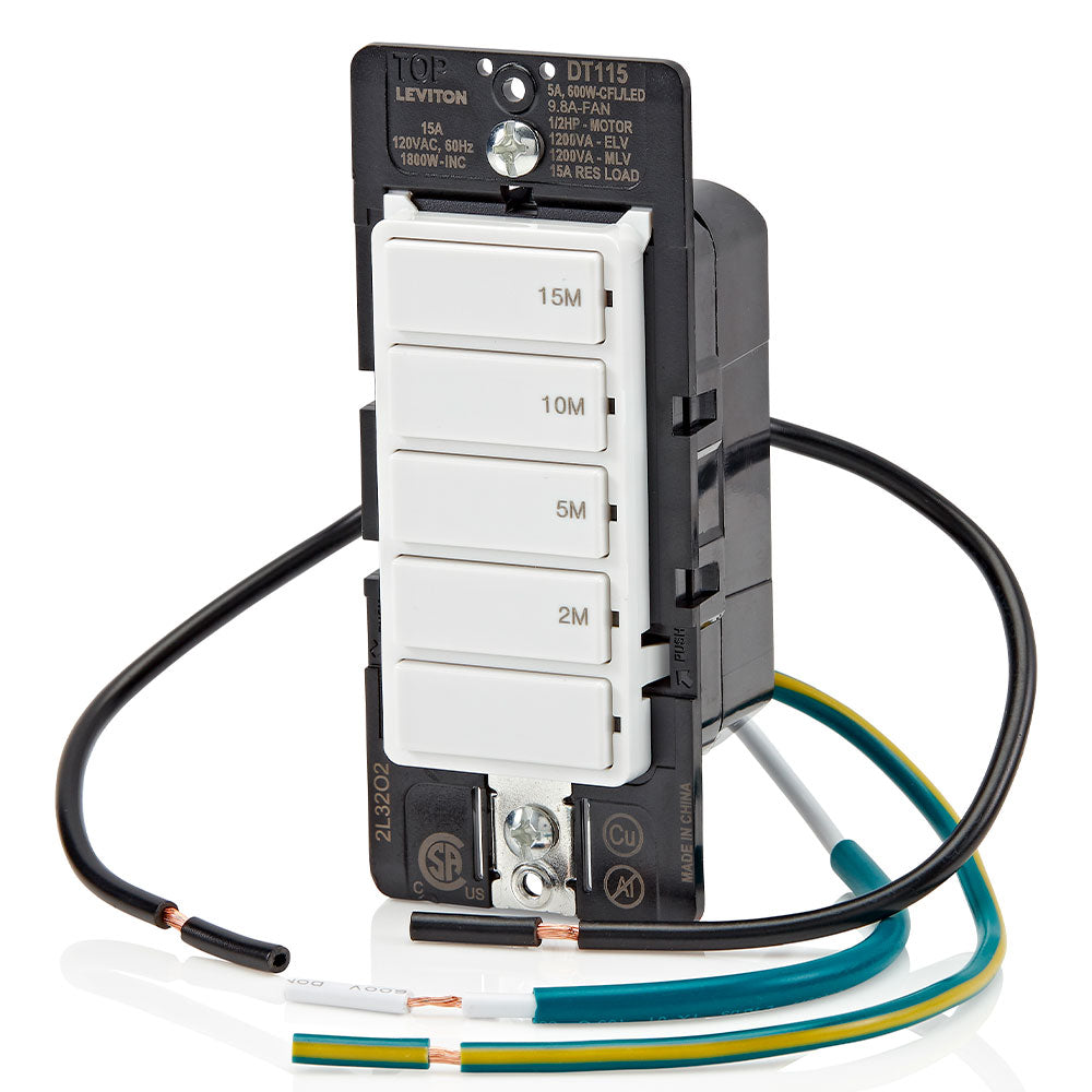 Countdown Timer Switch for bathroom household lights, 2-5-10-15 min, N ...