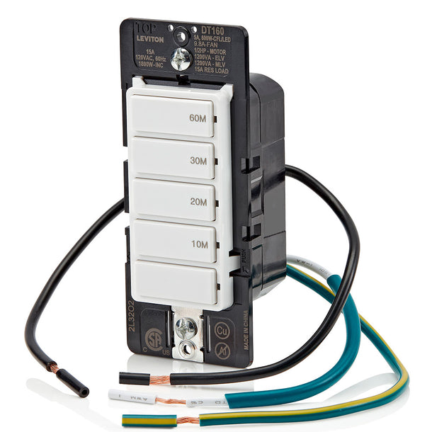 Countdown Timer Switch for bathroom household lights, 10-20-30-60 min ...