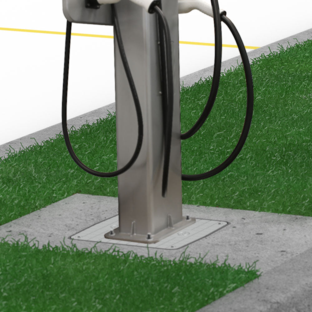 Electric Vehicle Charging Pedestal Foundation, EBASE – Leviton