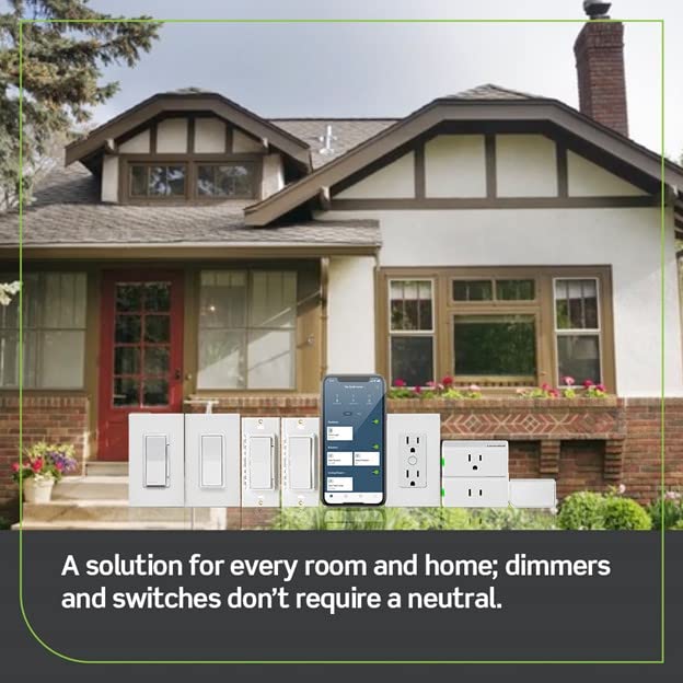 No-Neutral Decora Smart Dimmer Switch, Requires MLWSB Wi-Fi Bridge, DN ...