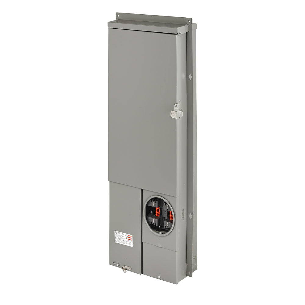30 Space Outdoor Meter Main Combo with 100A Main Circuit Breaker, Semi ...