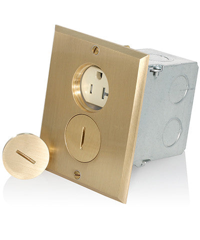 1-Gang Duplex Receptacle Floor Box, Tamper-Resistant, 20-Amp, 25349-TFB ...