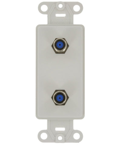 CATV Video Decora Insert Flush Mount Jack, 40682 – Leviton