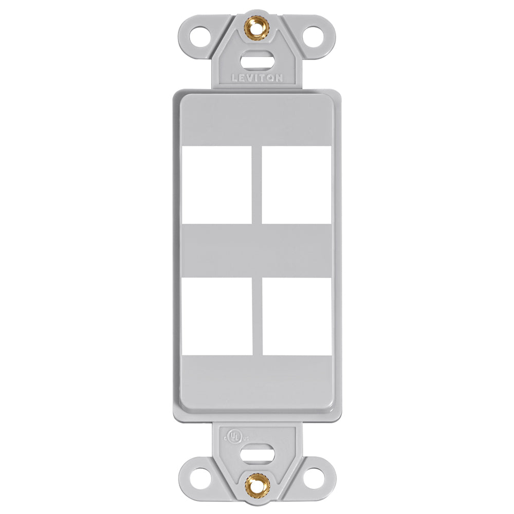 QuickPort Decora Insert, 4-Port, 41644 – Leviton