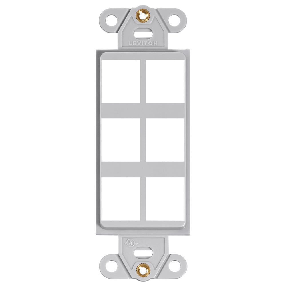 QuickPort Decora Insert, 6-Port, 41646 – Leviton