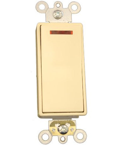 20 Amp, 120 Volt, Decora Plus Rocker Pilot Light, Single-Pole AC Quiet ...