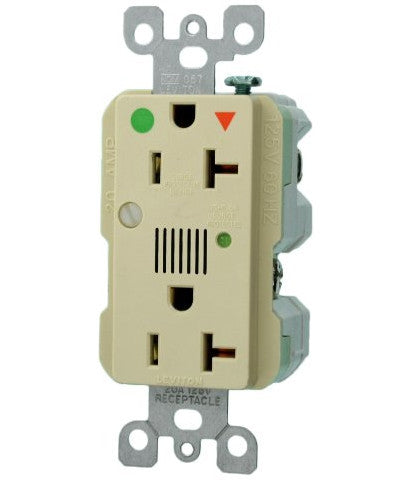 20-Amp 125-Volt Decora Plus Duplex Receptacle w/ Indicator Light ...