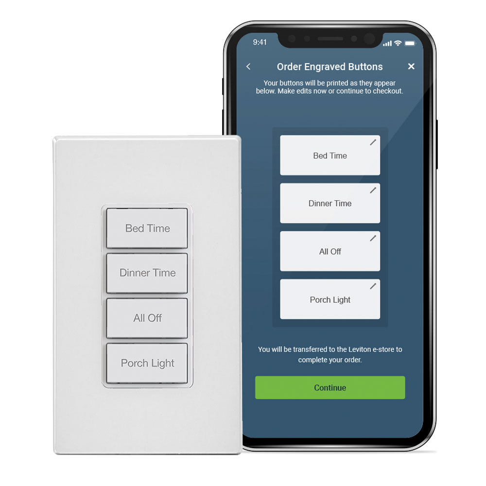 Decora Smart Scene Controller Switch, Wi-Fi 2nd Gen, D2SCS-1RW, White ...