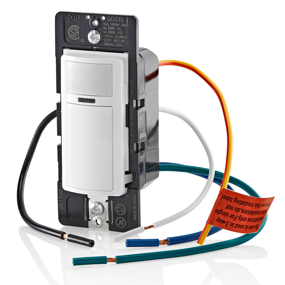 Decora Occupancy Motion Sensor Light Switch, Auto-On, 15A, Residential ...