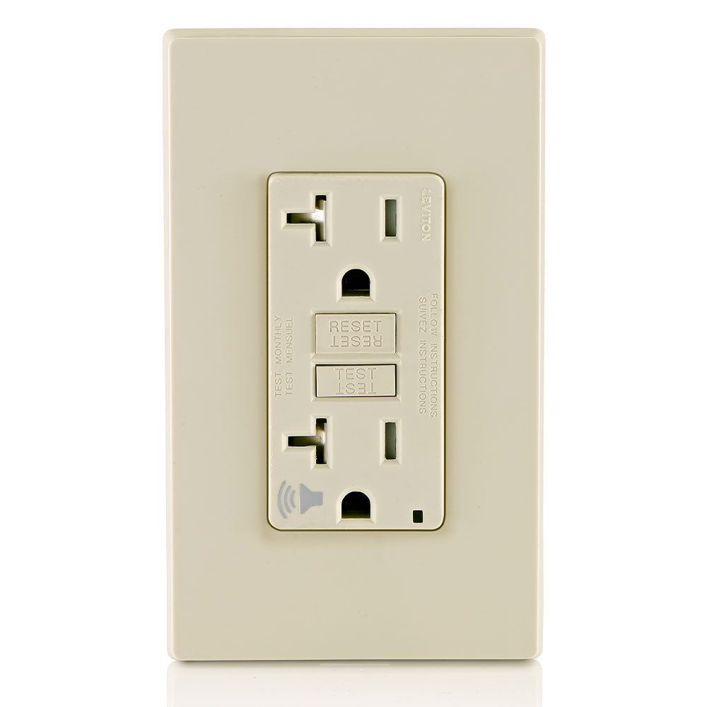 20 Amp, 125 Volt Receptacle/Outlet, 20 Amp Feed-Through, Tamper-Resist ...