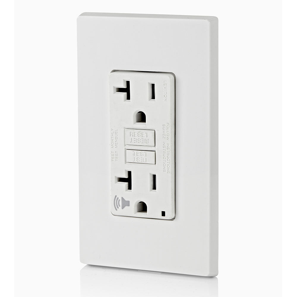 20 Amp, 125 Volt Receptacle/Outlet, 20 Amp Feed-Through, Tamper-Resist ...