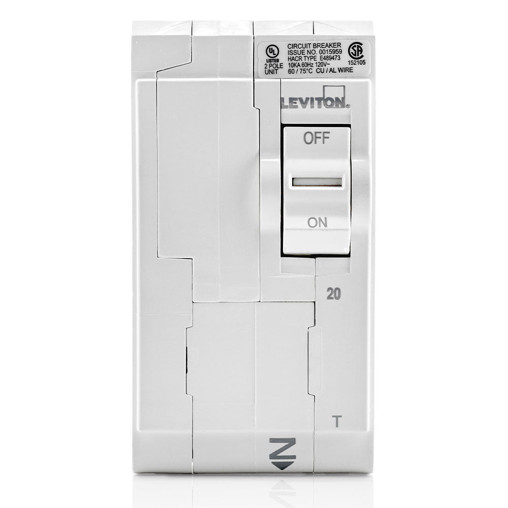 20A 2-Pole Standard Branch Circuit Breaker, LB220-T – Leviton