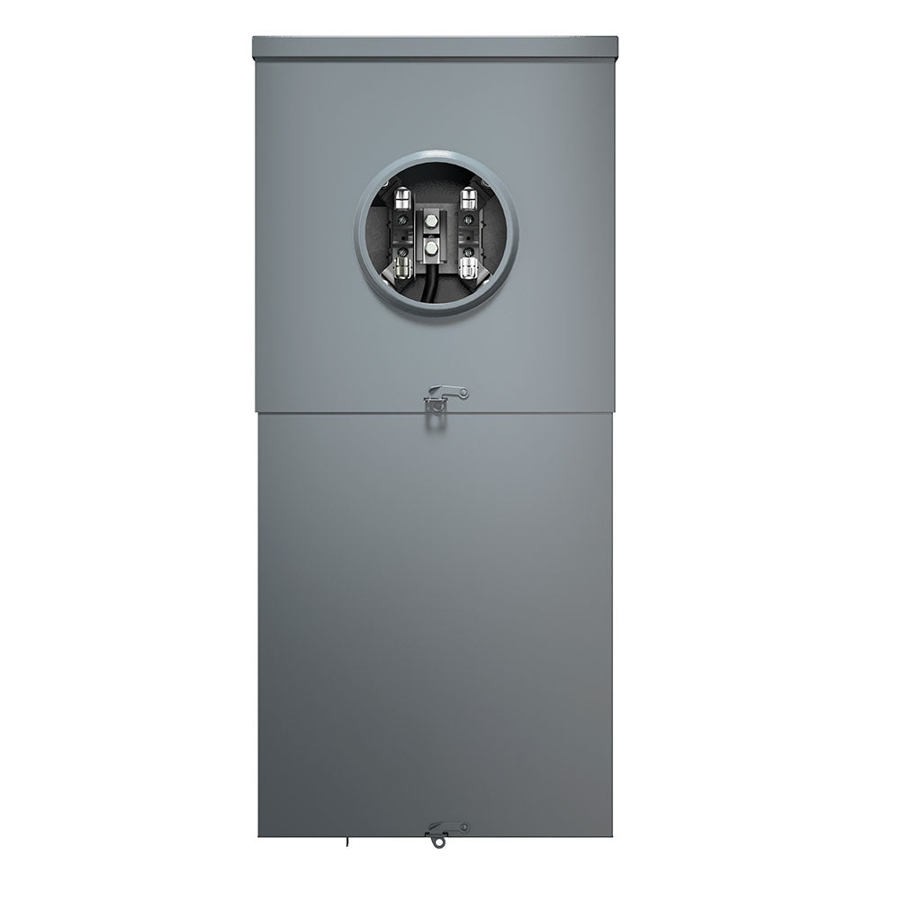 200A Outdoor Meter Main Combo, 8 Spaces, Ringless with Internal Trough ...